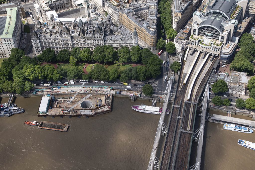Gallery: Aerial photography shows Tideway shafts | Ground Engineering (GE)