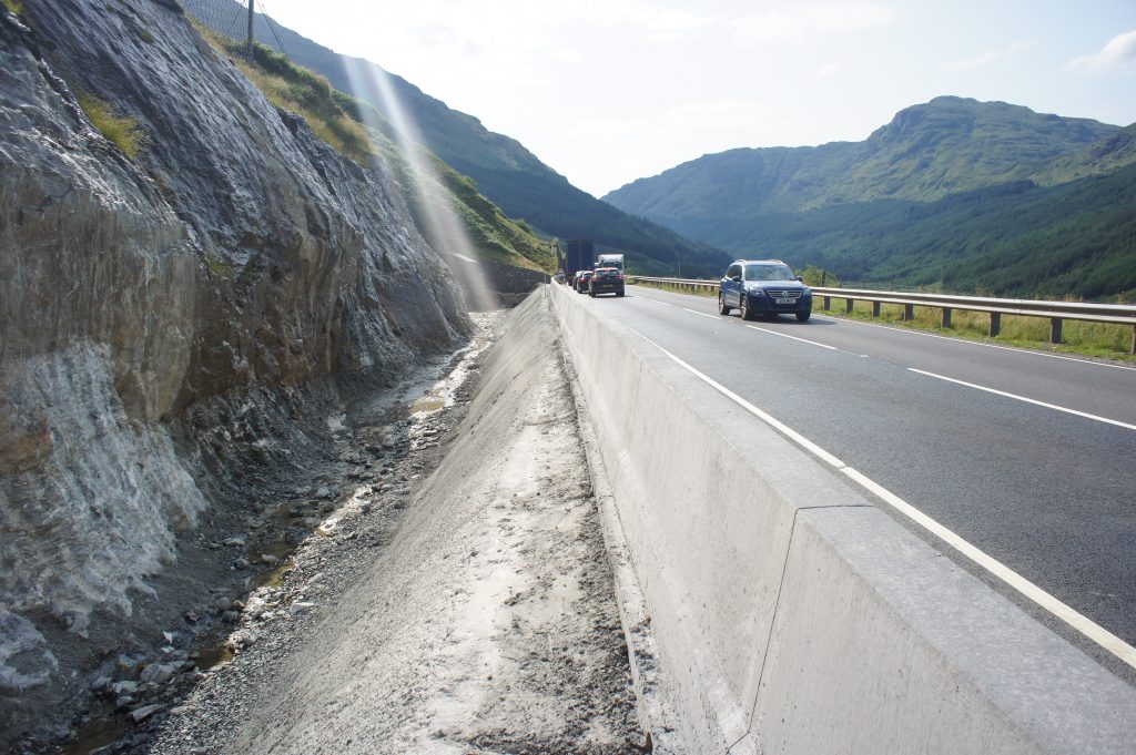Catch-pit milestone achieved on landslide-prone Rest and Be Thankful ...