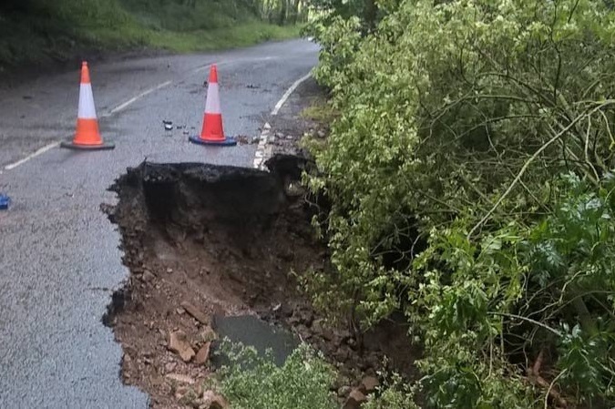 Slope failures and bridge collapse close North Yorks roads | Ground ...