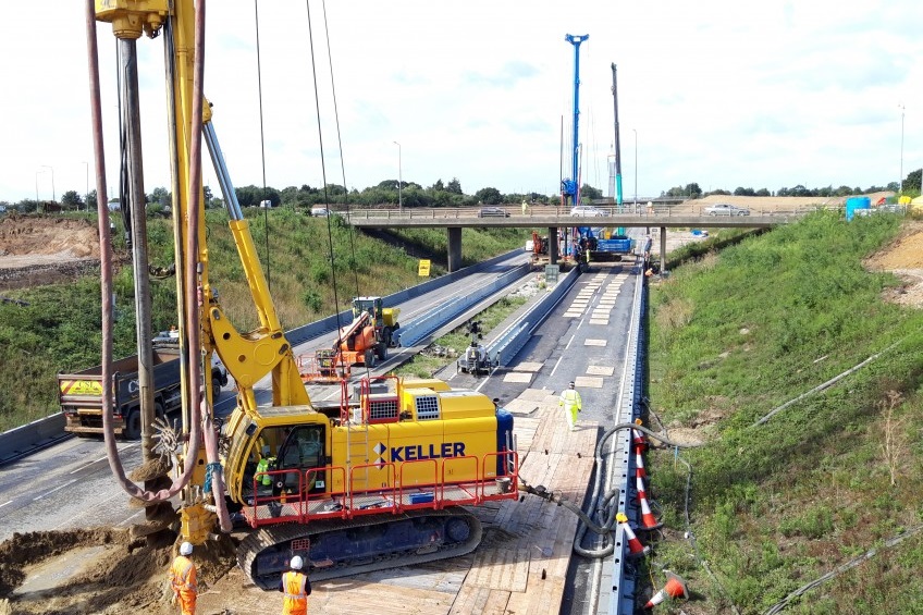Keller ahead of schedule on A13 piling | Ground Engineering