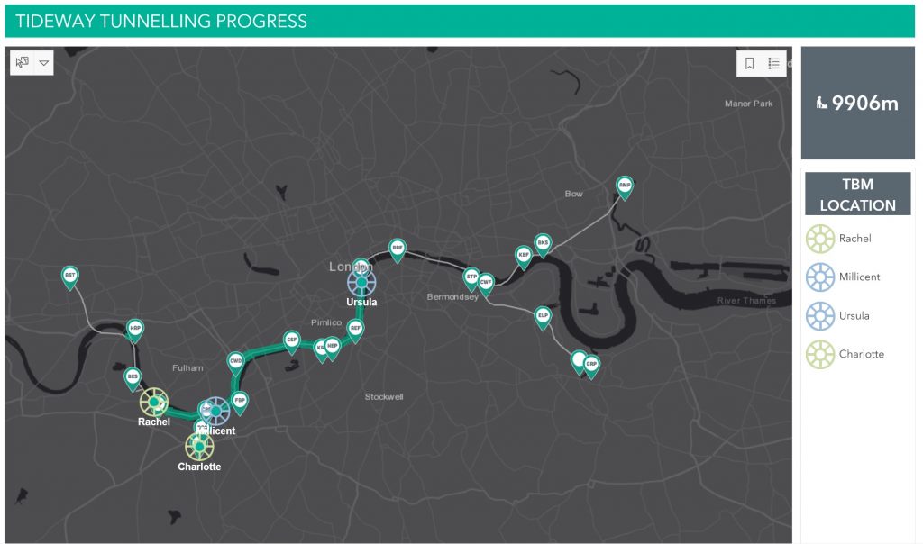 Interactive map launched to track Tideway TBM progress | Ground Engineering