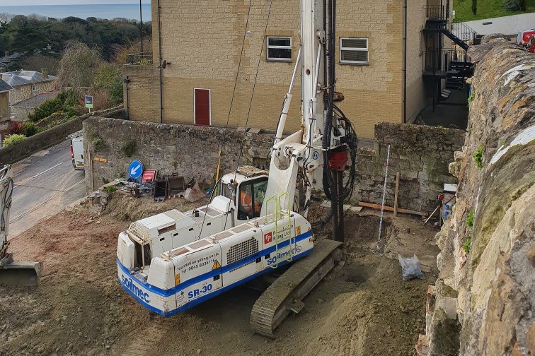 Work progressing on complex Isle of Wight landslide piling project ...