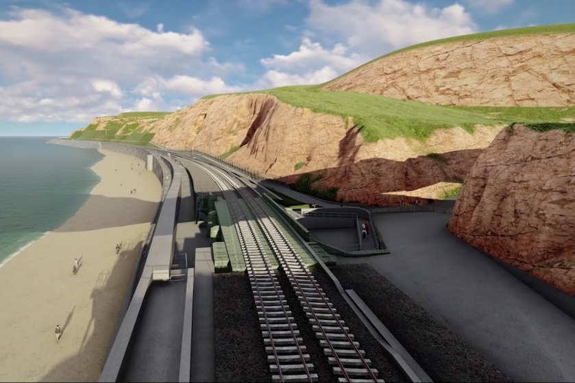 Gallery: Network Rail shares Devon rail realignment plans | Ground ...