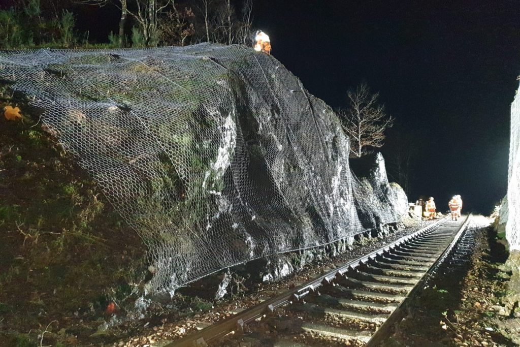 Glenfinnan railway embankment work underway | Ground Engineering