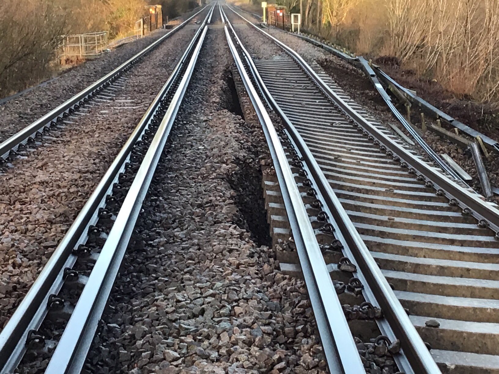 Christmas slope failures cause New Year woe for south east rail users ...