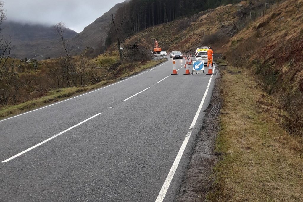A83 fully reopens after landslip stabilisation work | Ground Engineering