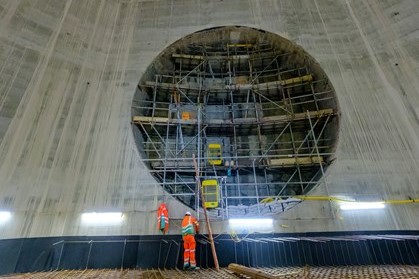 Secondary lining for Tideway shaft complete | Ground Engineering