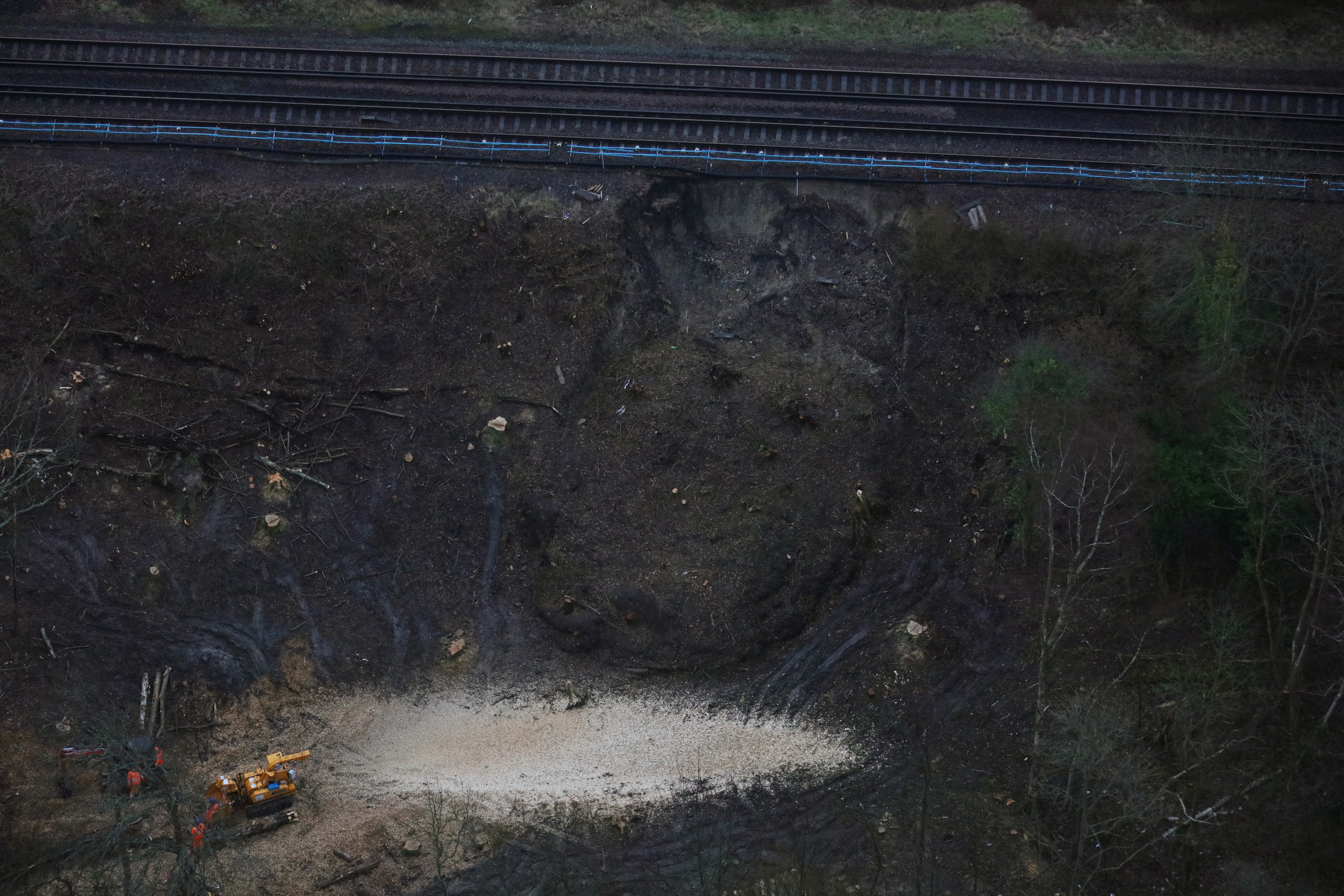 Landslip-hit East Grinstead rail line to reopen next month | Ground ...