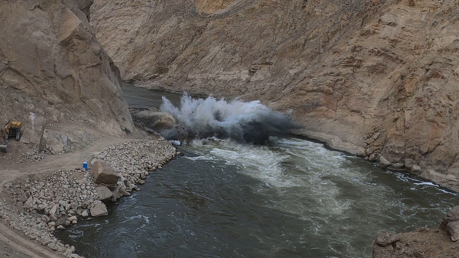 Gallery: Drilling and blasting on Big Bar landslide | Ground Engineering