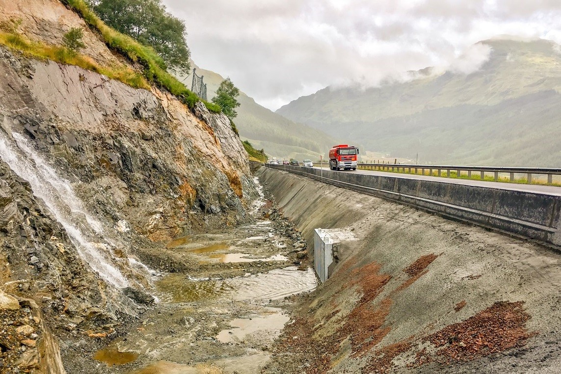 New £1.9M catch pit for Rest and Be Thankful | Ground Engineering