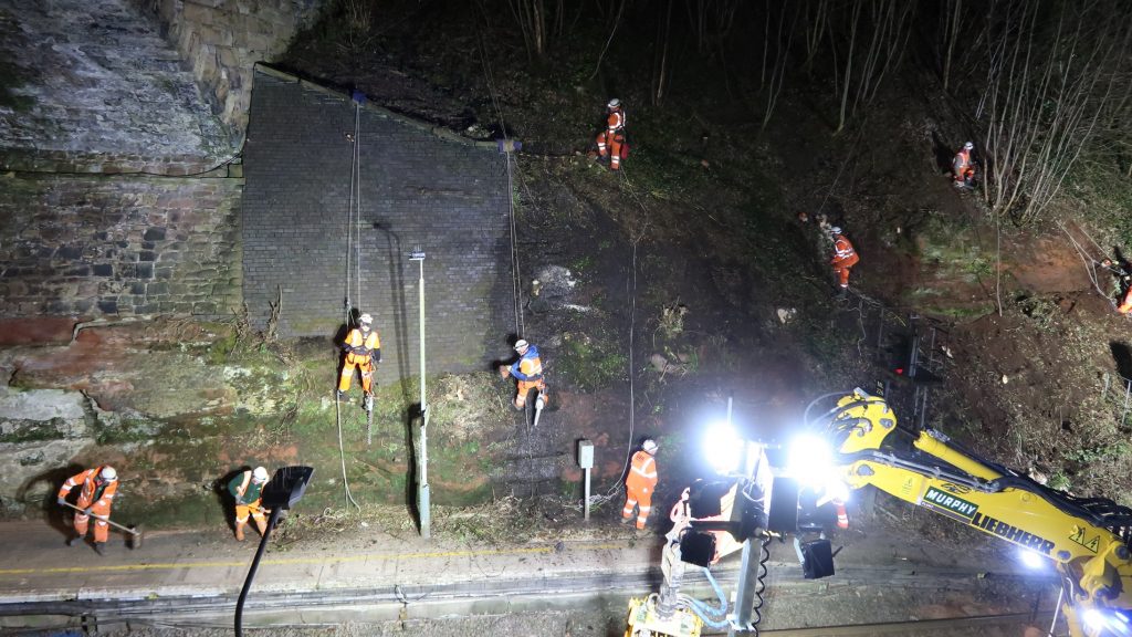Rock cutting completed for Lancashire rail line | Ground Engineering