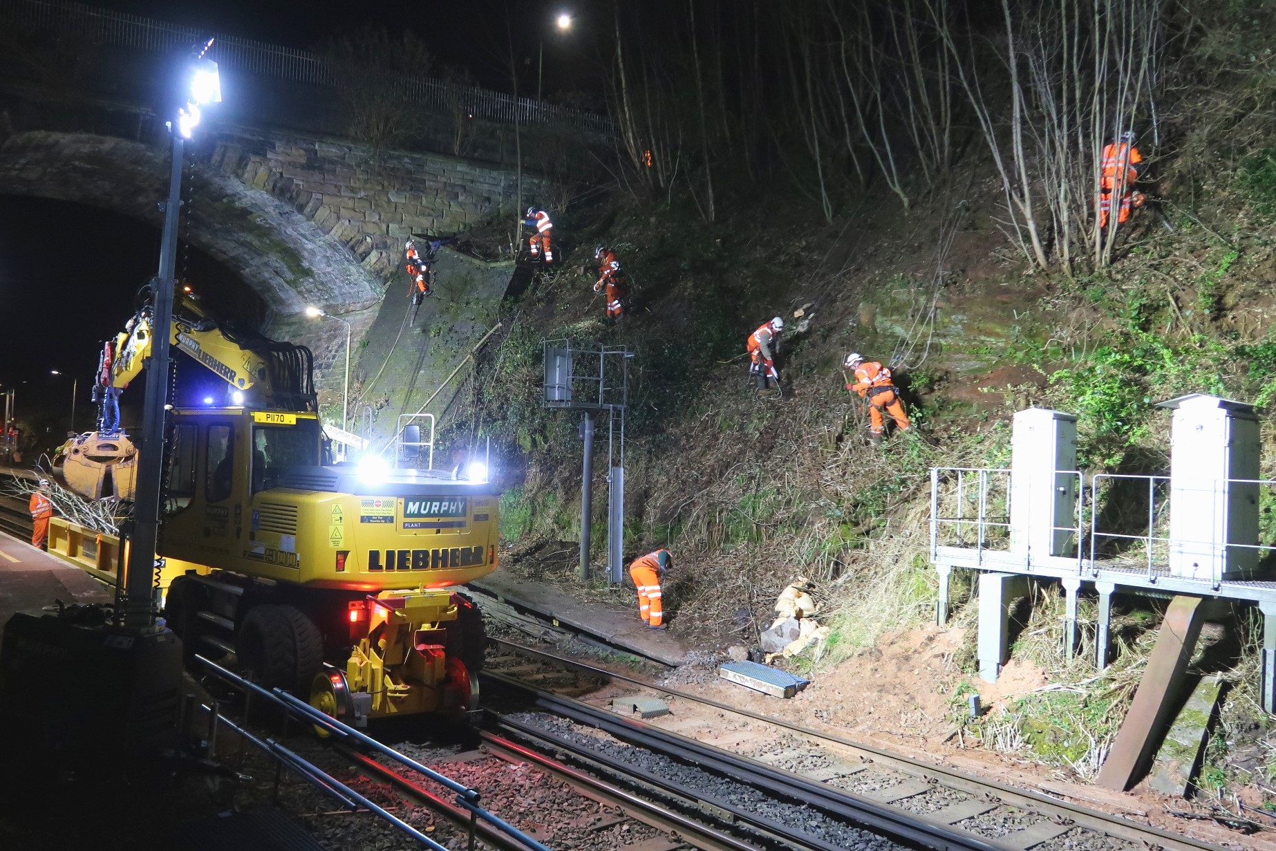 Rock cutting completed for Lancashire rail line | Ground Engineering
