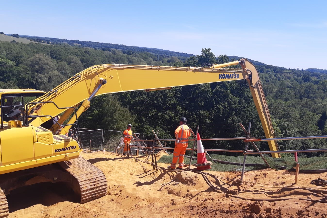 Rail cutting strengthening work continues in Guildford | Ground Engineering