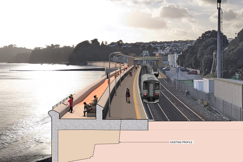 Plans for remaining Dawlish sea wall section approved | Ground Engineering