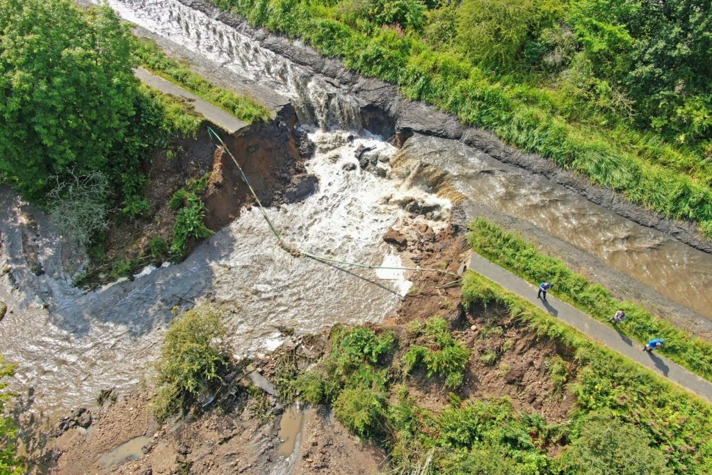 Union Canal breach leaves 30m gap | Ground Engineering