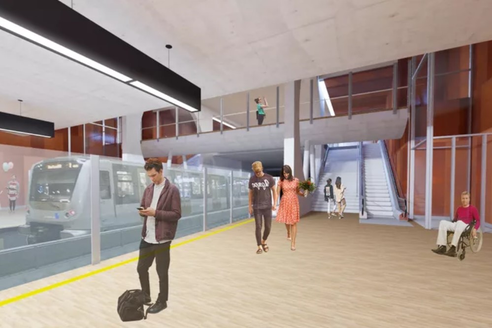 Brussels metro station construction begins | Ground Engineering