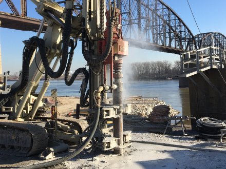 Piling: Mississippi River rail bridge retrofit | Ground Engineering (GE)