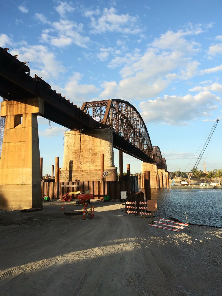 Piling: Mississippi River rail bridge retrofit | Ground Engineering