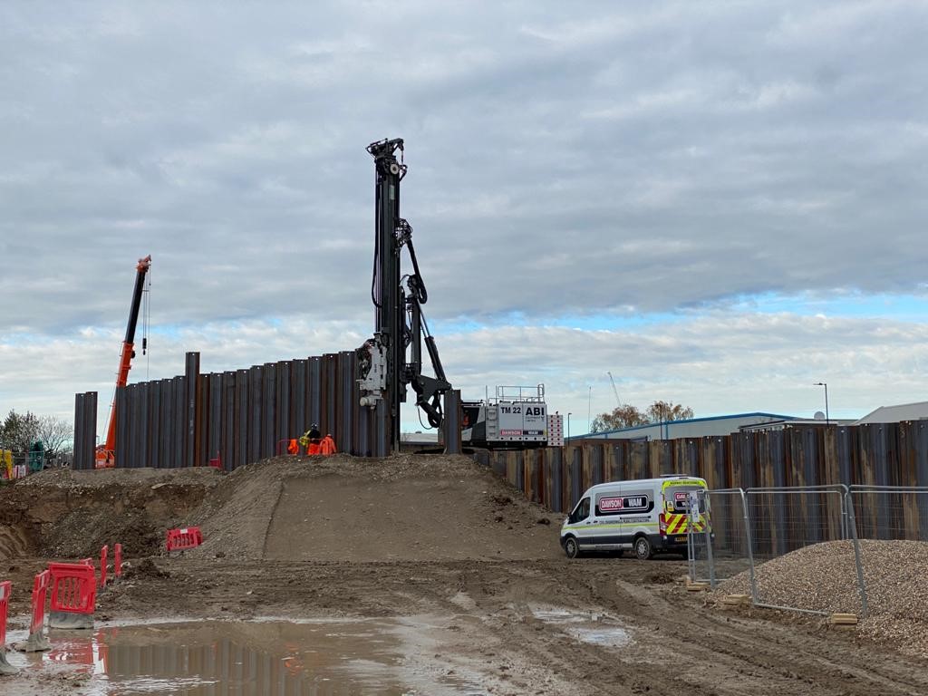 HS2: Piling completed for crossover box | Ground Engineering