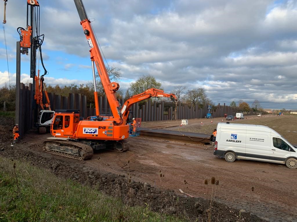 Aarsleff completes Bedford sheet piling | Ground Engineering