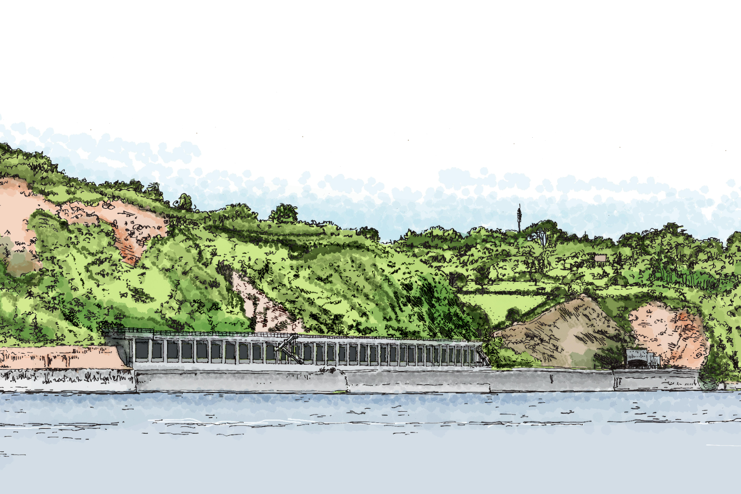 Rockfall shelter extension planned for Devon railway | Ground Engineering