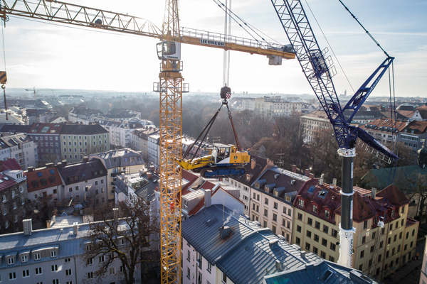 Watch: Piling rig lifted over German house | Ground Engineering