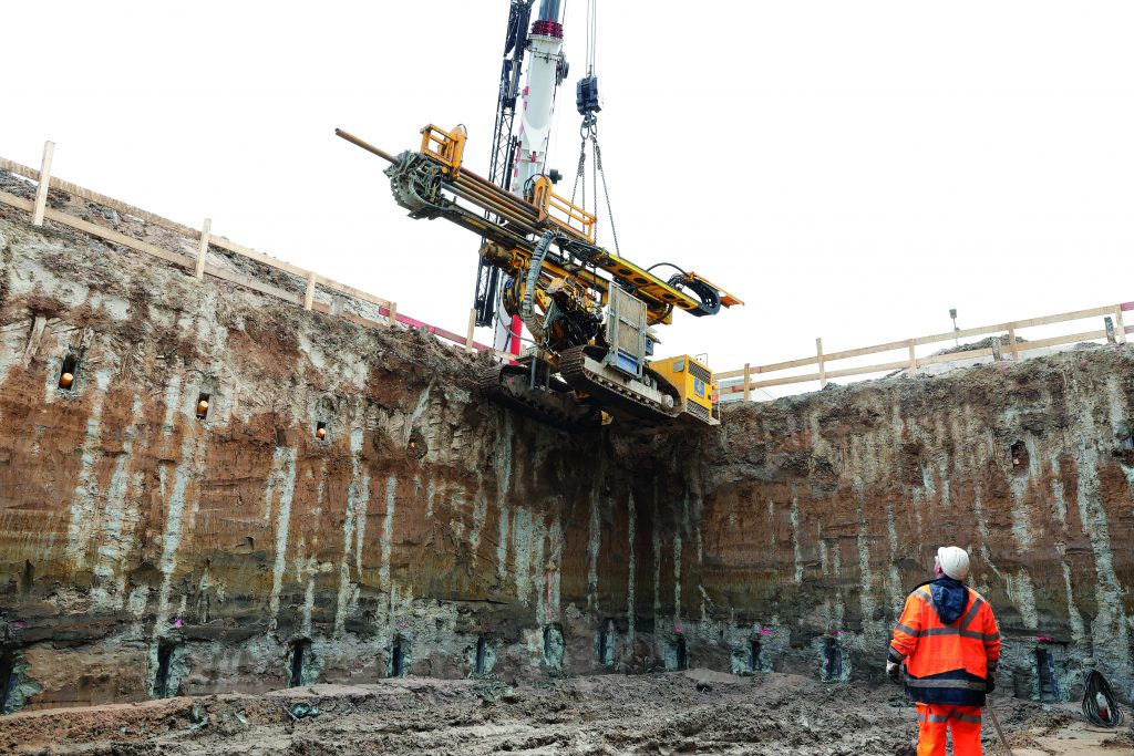 Bauer completes excavation for indoor skydiving centre | Ground Engineering