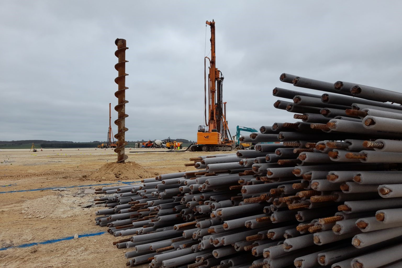 Van Elle piling for Next's Yorkshire warehouse | Ground Engineering