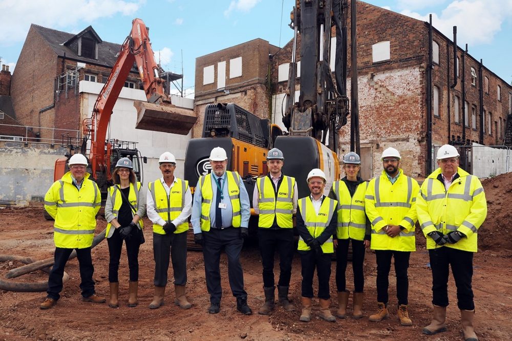 Piling begins on £200M Derby regen scheme | Ground Engineering
