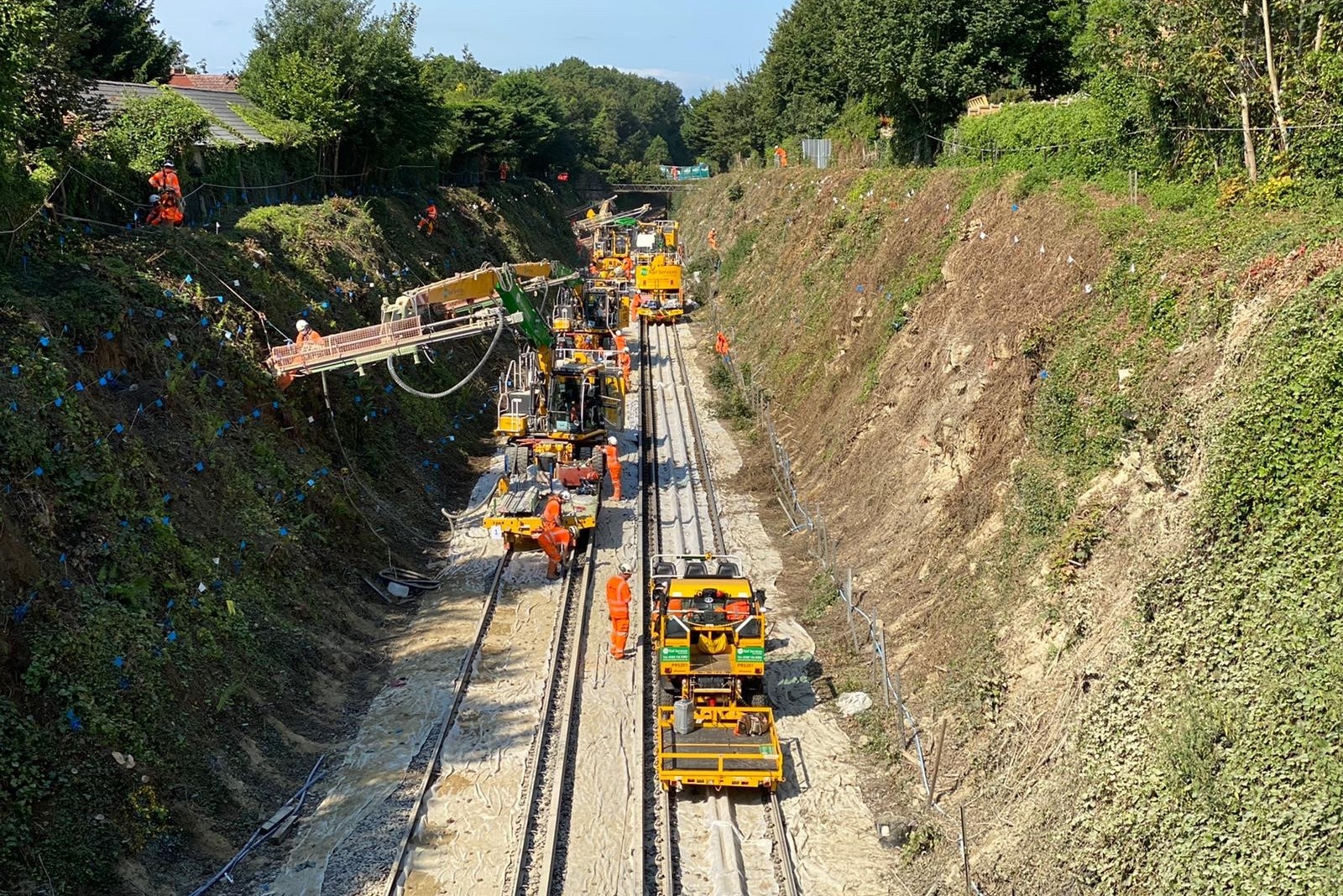 Kent rail line reopens following stabilisation works | Ground Engineering