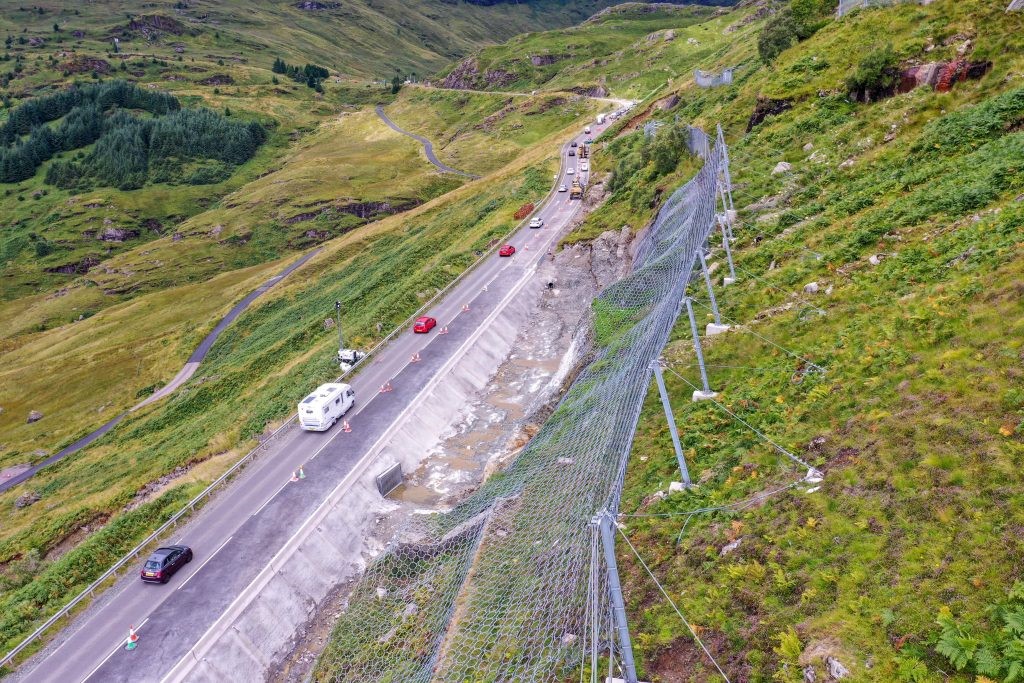 Rest and Be Thankful: £1.1M catch pit project completed for landslide ...