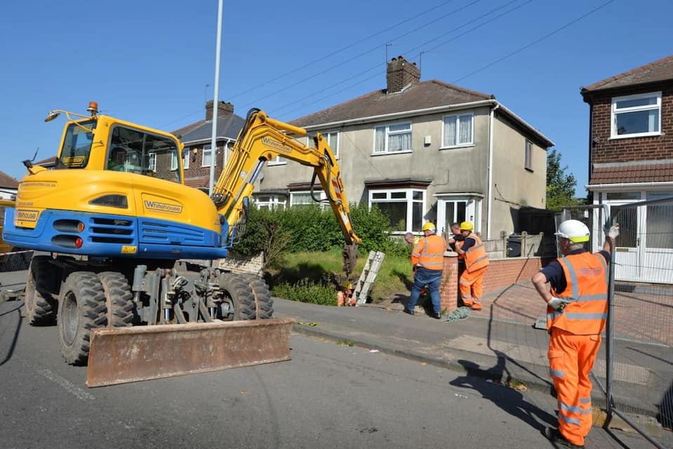 Repairs underway after ground collapses near homes | Ground Engineering