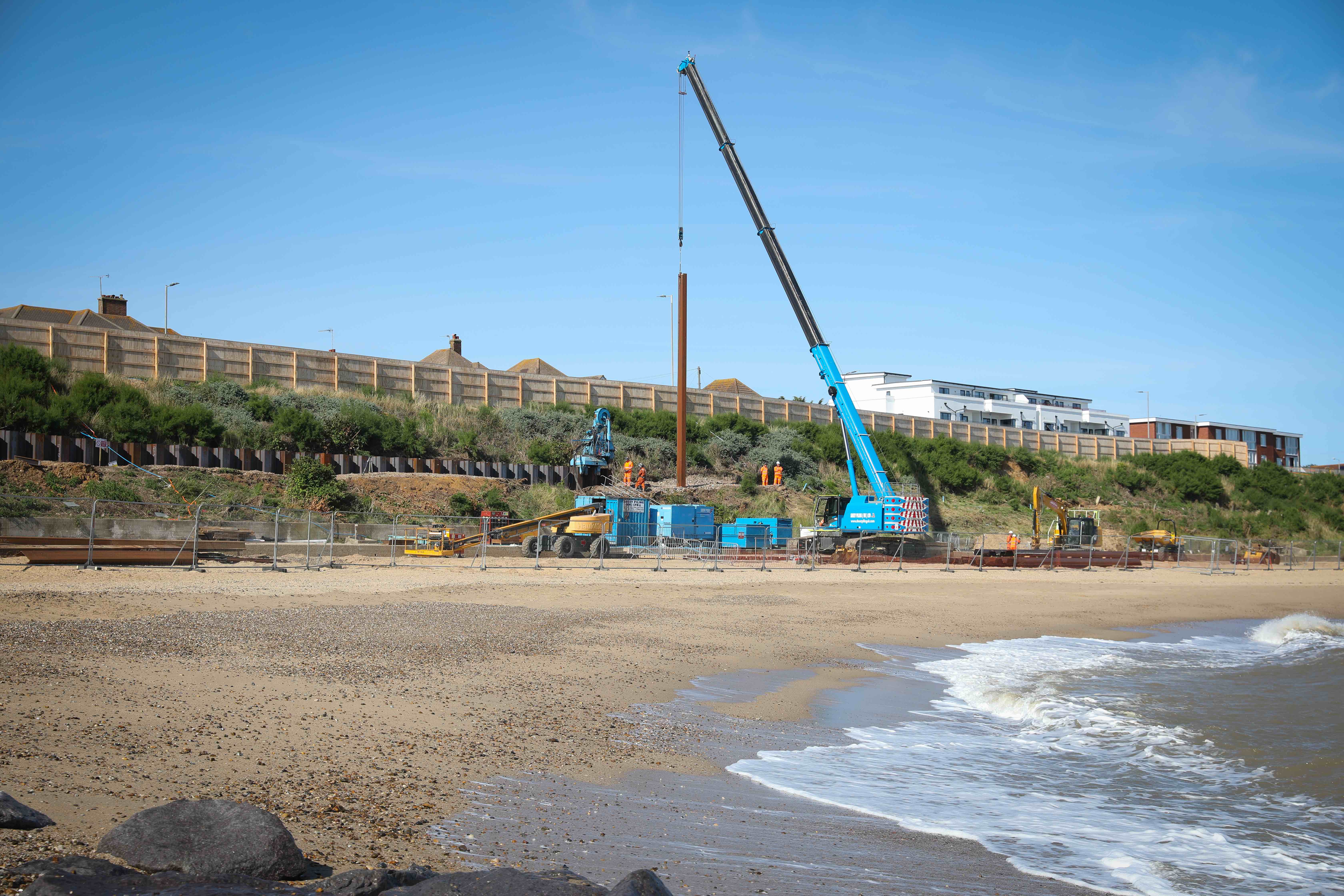 Essex cliff reinforcement piling completed | Ground Engineering (GE)