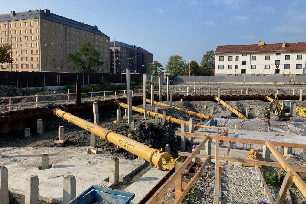Groundforce Shorco supports Swedish basement excavation | Ground ...
