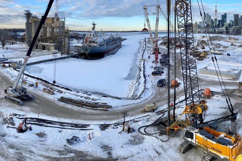 Keller builds diaphragm wall for Toronto flood protection project ...