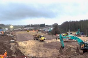 HS2: Foundations dug for UK’s first box-slide bridge | Ground Engineering