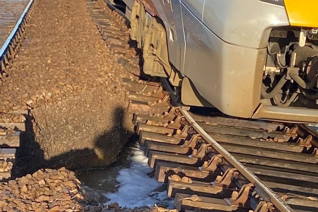 Tonnes of rock to support flood-damaged Norfolk rail tracks | Ground ...