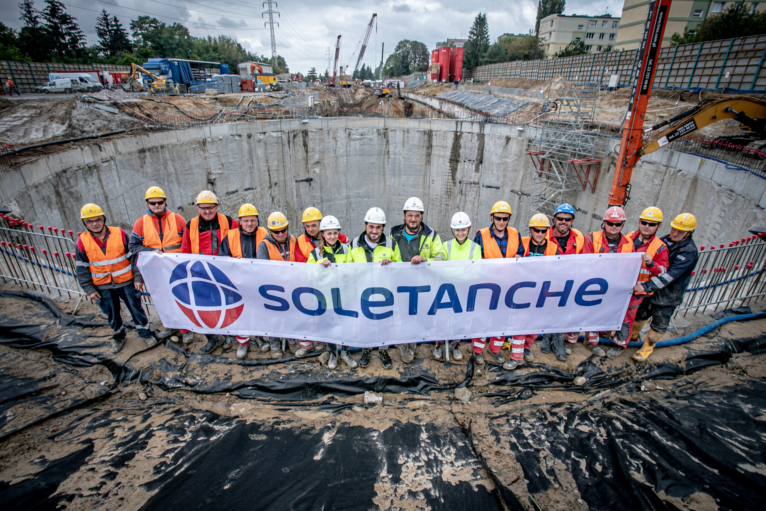 TBM launch shafts take shape on Poland rail project | Ground Engineering