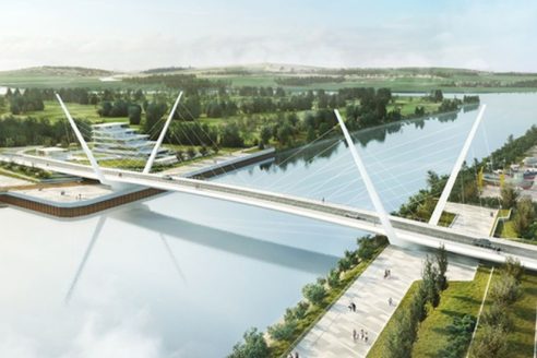 Temporary works to support new swing bridge in Glasgow | Ground Engineering