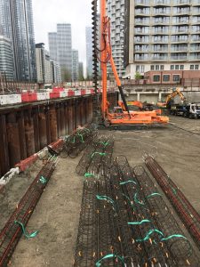 Piling: Going deep at Wood Wharf | Ground Engineering