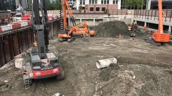 Piling: Going deep at Wood Wharf | Ground Engineering
