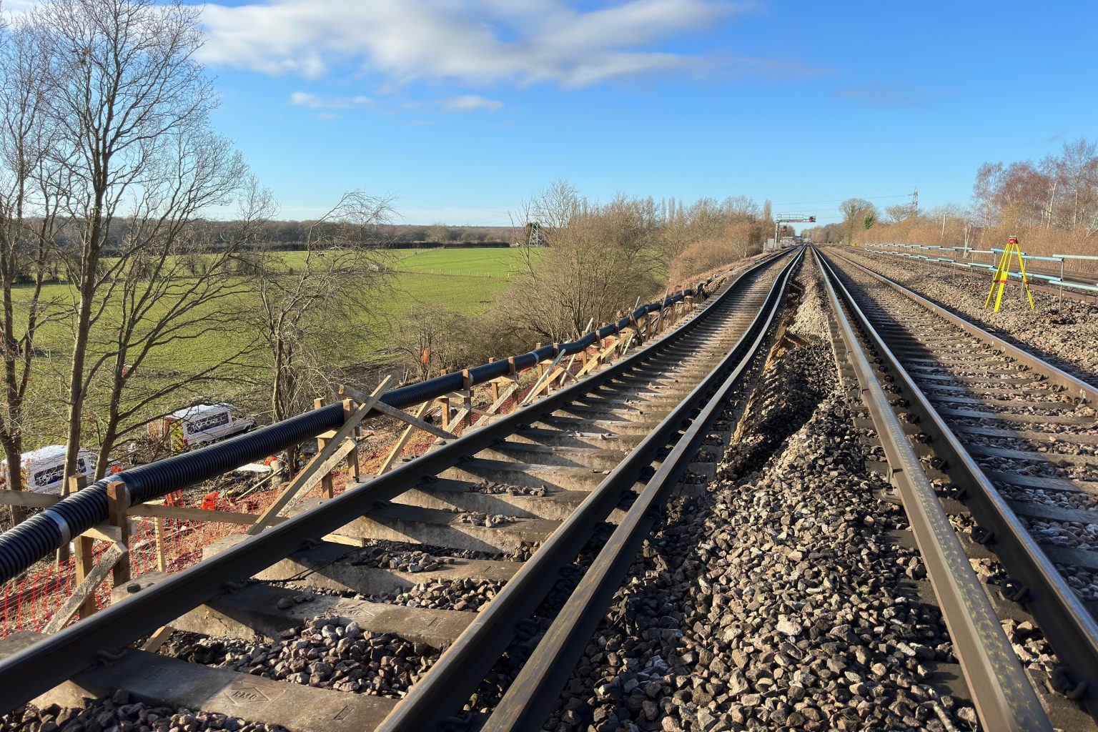 Network Rail lays new track in ‘unusual step’ to bypass huge landslide ...