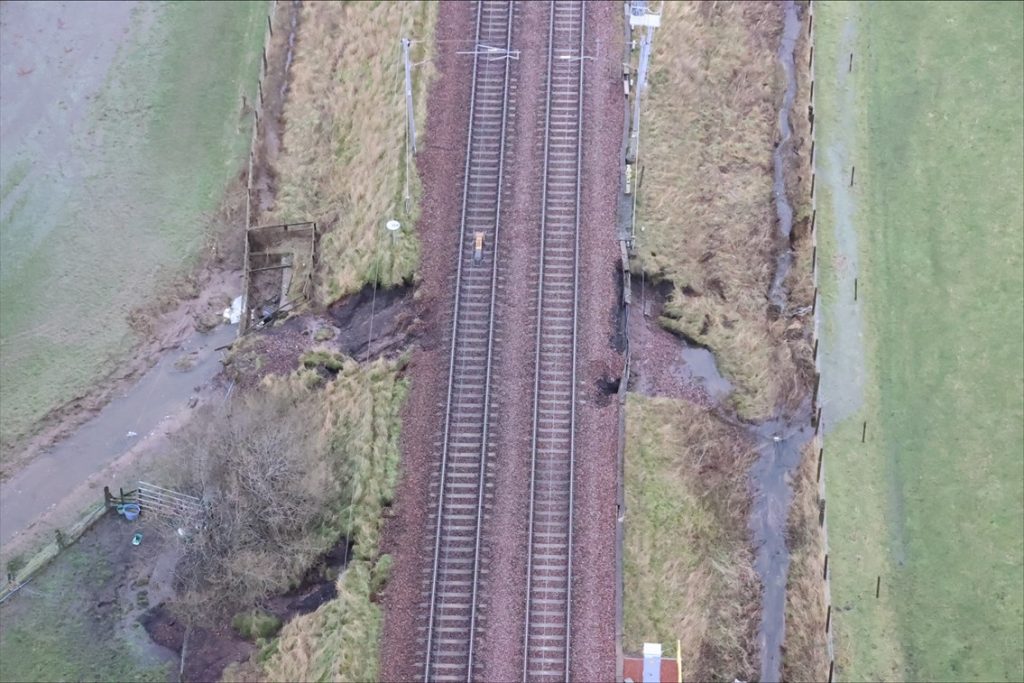 Severe weather causes landslides on Scotland's railways | Ground ...