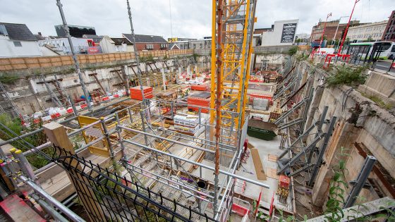 Basement propped for £33M Swansea city centre redevelopment | Ground ...