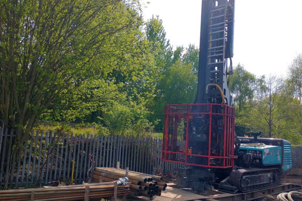 Mine shaft infilling to support railway line in Telford | Ground ...