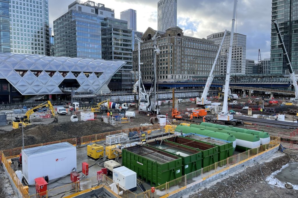 Piling: How contractors in Canary Wharf are tracking embodied carbon ...