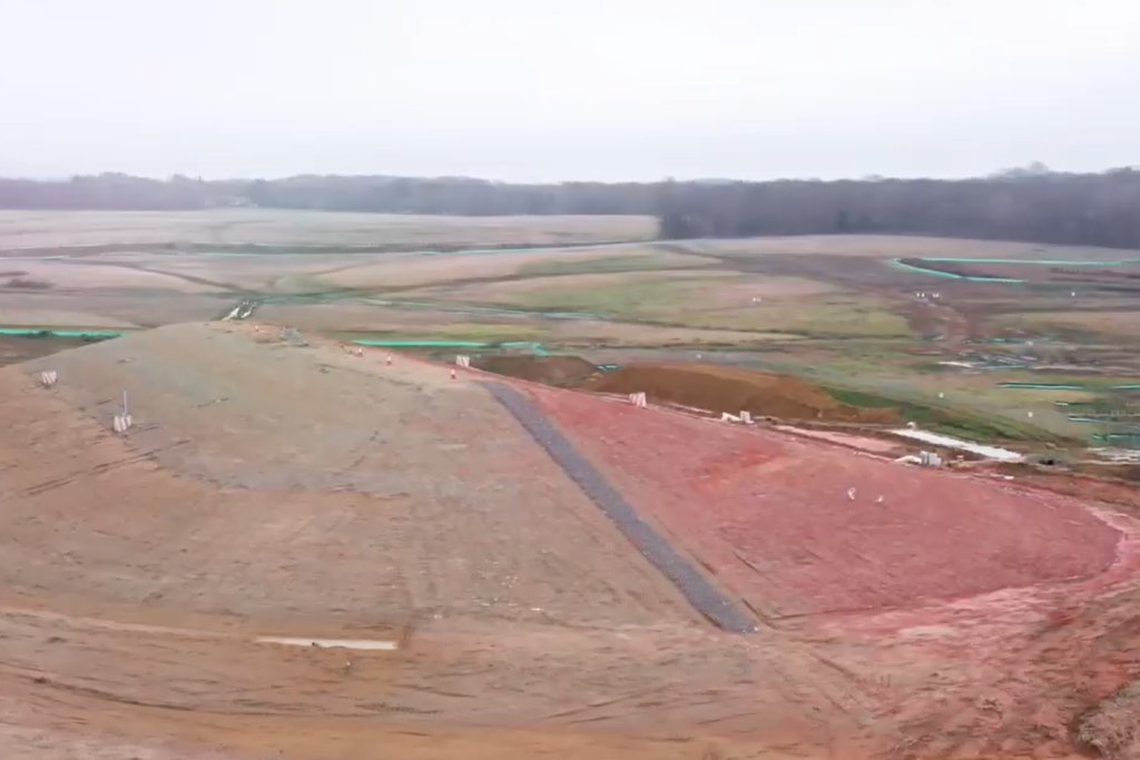 Havant Thicket Reservoir project makes progress on trial embankment ...