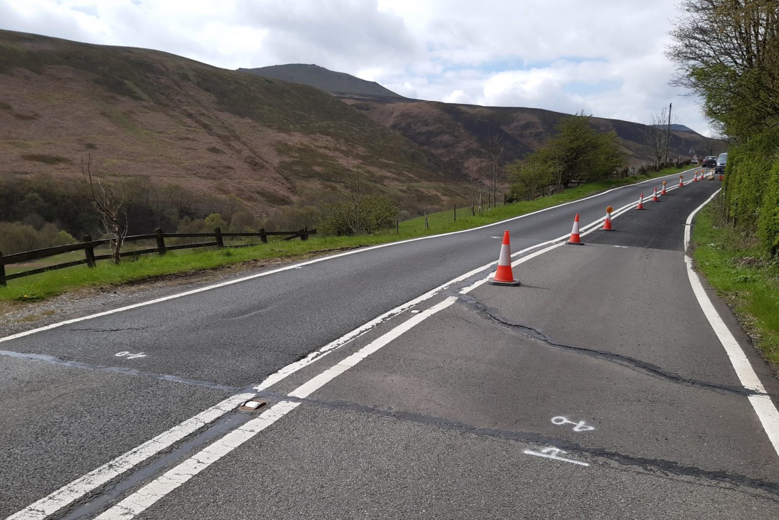 A57 Snake Pass showing signs of movement three months after repairs ...