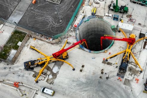 ‘World’s largest’ cement-free concrete pour completed for London Power ...
