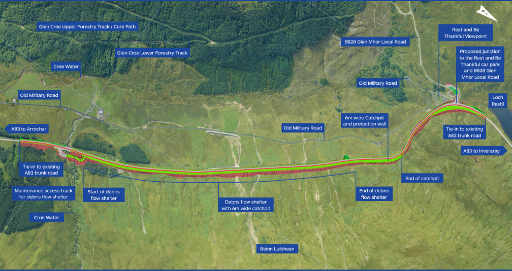 A83 Rest and Be Thankful: Debris flow shelter chosen as long term fix ...